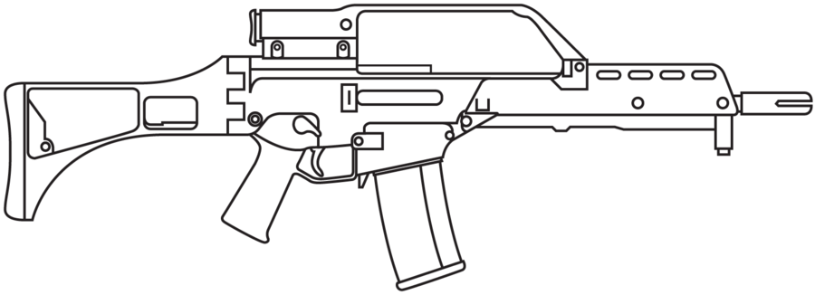 H&K G36 rifle - featured weapon emulation SATR